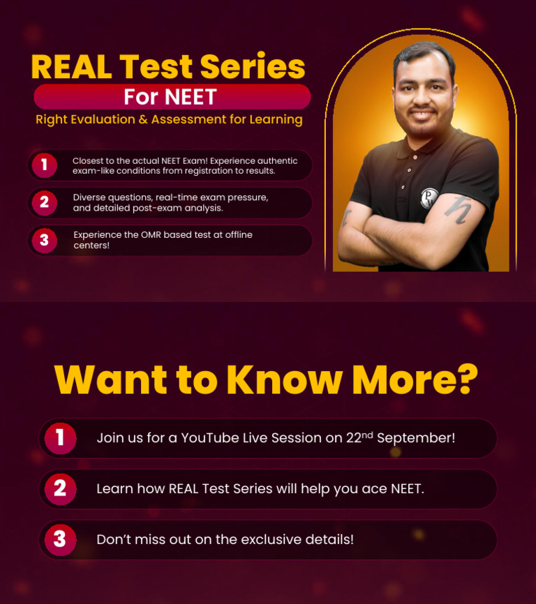 REAL Test Series: For Neet | PDF