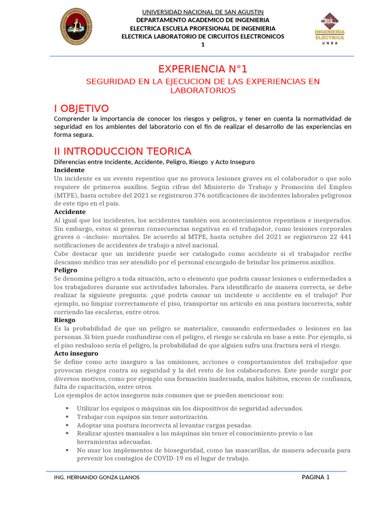 Lab Sist Digitales Exp01 Seguridad | PDF