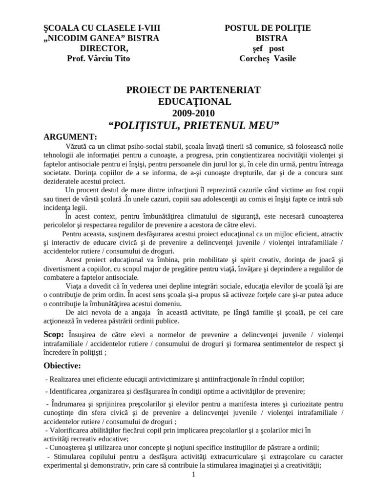 Proiect Polit | PDF