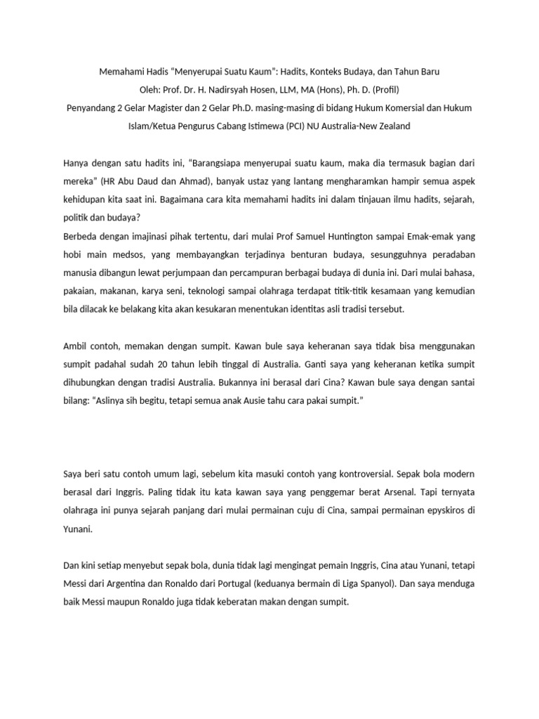 Memahami Hadis 3 | PDF