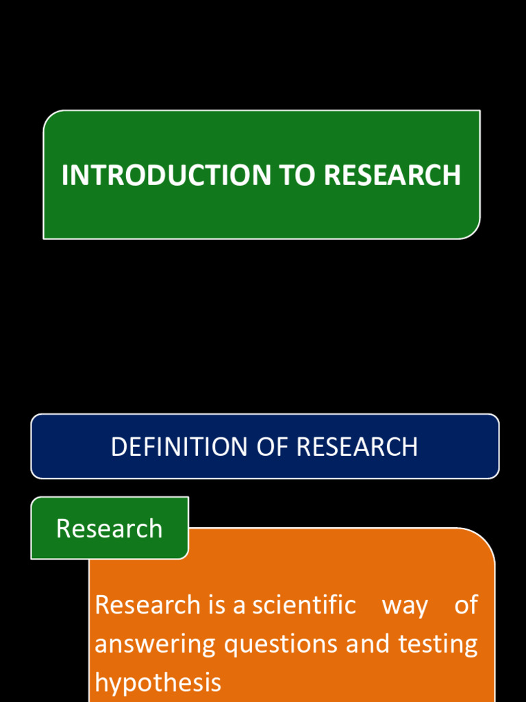 2 Introduction To Research | PDF