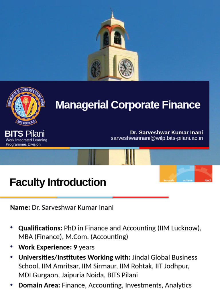 Session 1. Introduction | PDF