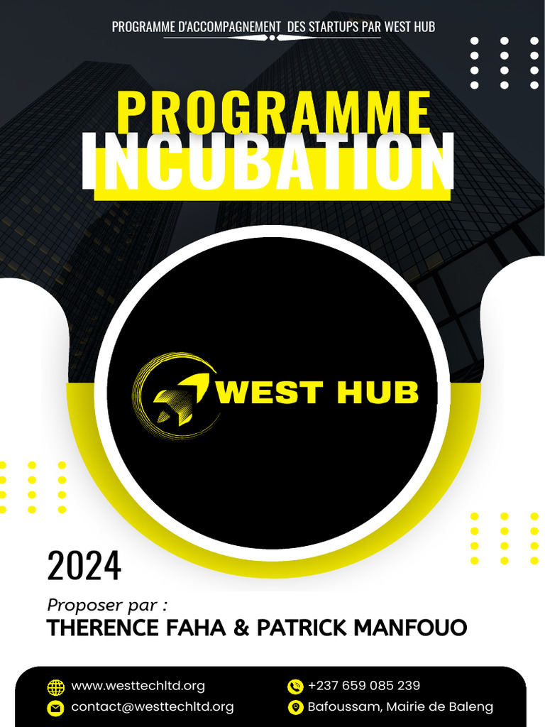 Programme D'incubation West Hub | PDF