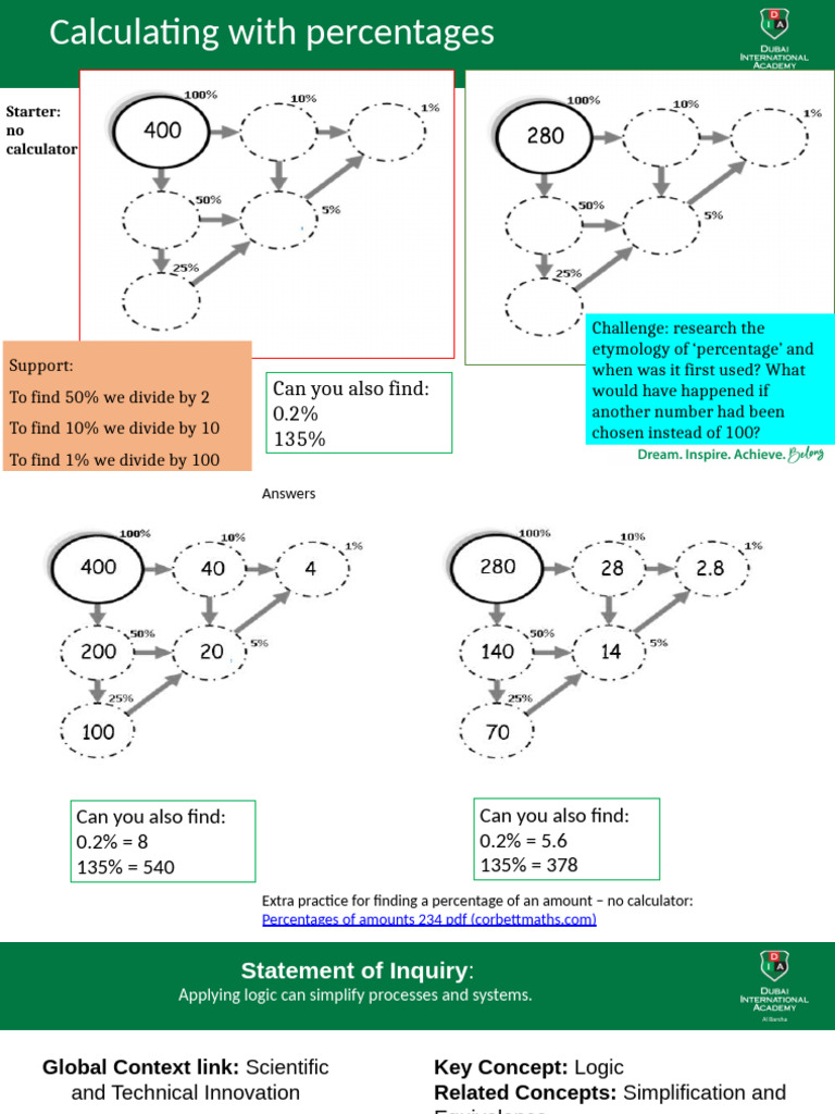 Percentages and Multipliers | PDF