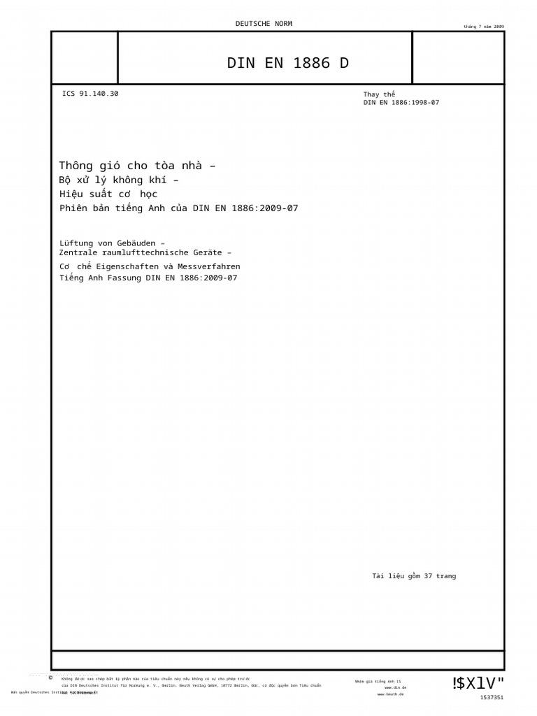 Standard Din en 1886 2009 | PDF