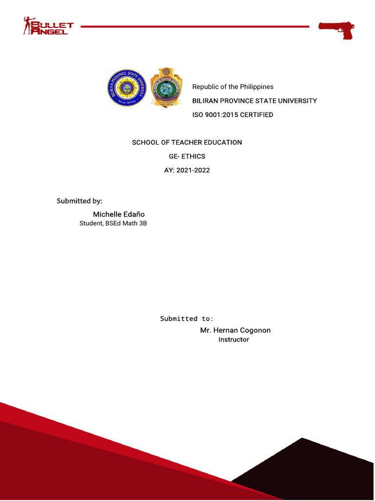 Edaño Michelle - Reflection - Paper | PDF