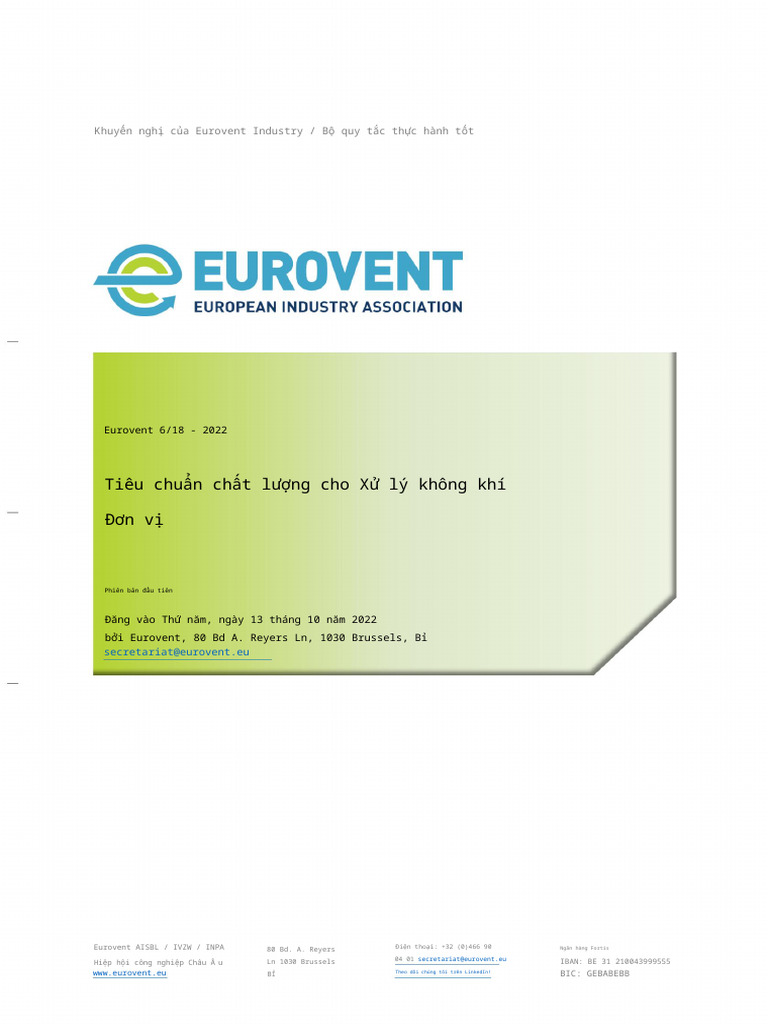 VN - Eurovent Rec 6 18 Quality Criteria For Air Handling Units 2022 en ...