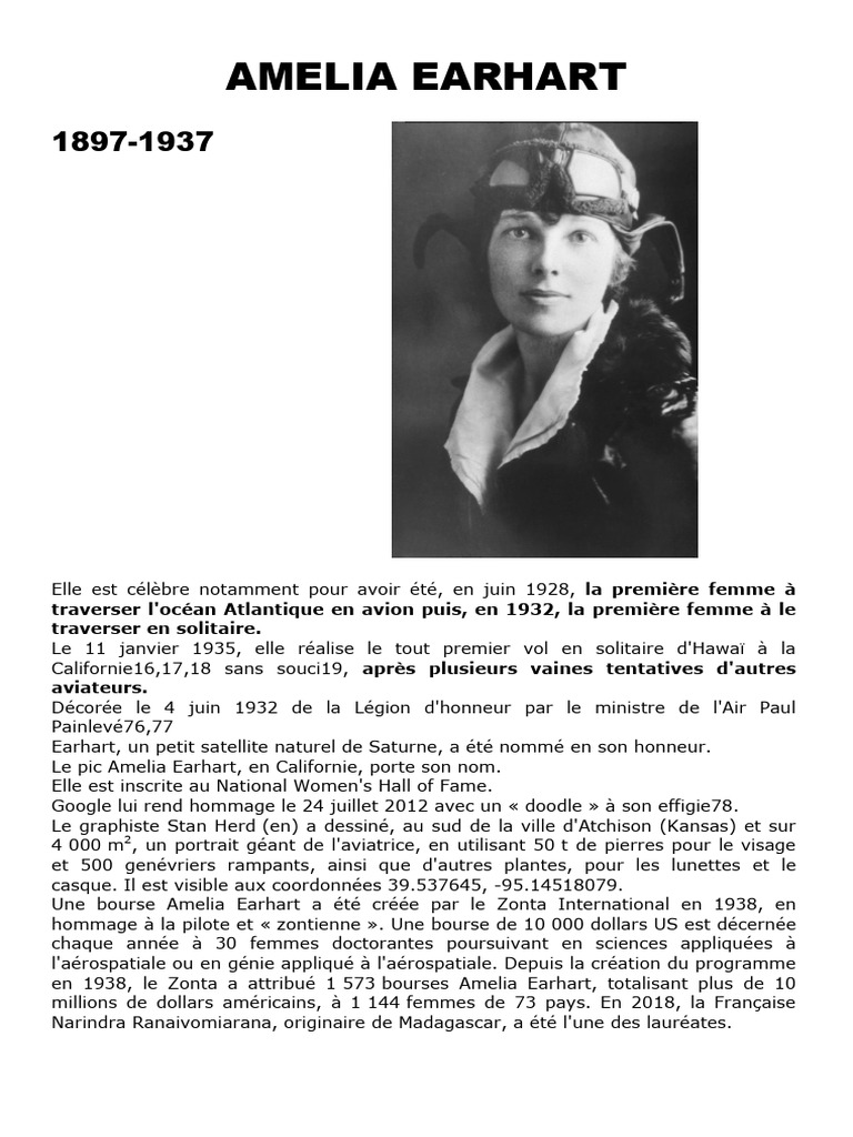 Amélia EARHART | PDF
