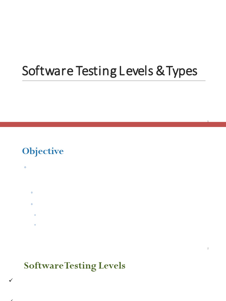 Chapter 6 Types and Levels of Testing | PDF | Software Testing | Computers