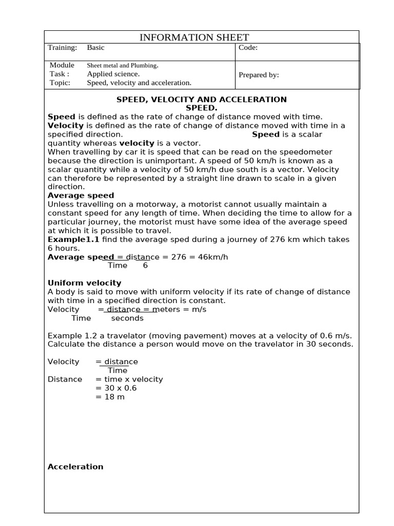 Applied Science Advanced Information Sheets. | PDF