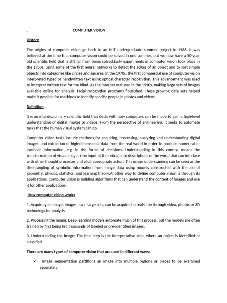 Computer Vision | PDF Computer Vision | PDF