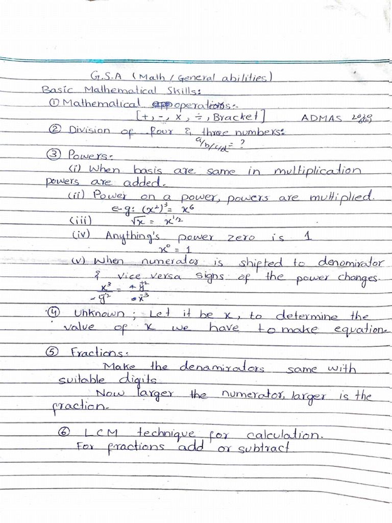 General Science and Ability (Maths Portion) | PDF