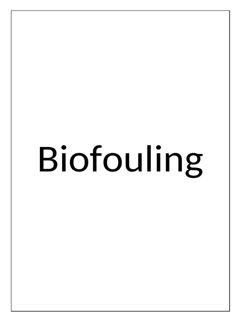Biofouling | PDF