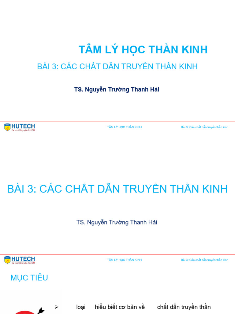 PSY141 - TLH Than Kinh - Bai 3 | PDF