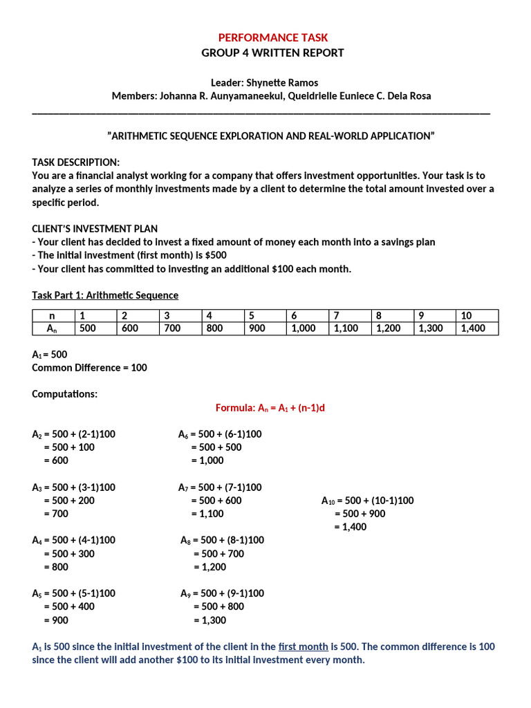Gr10 Math Sequence and Series | PDF