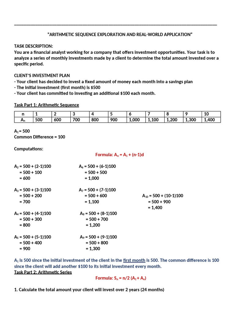 GR10 Math Sequence and Series | PDF
