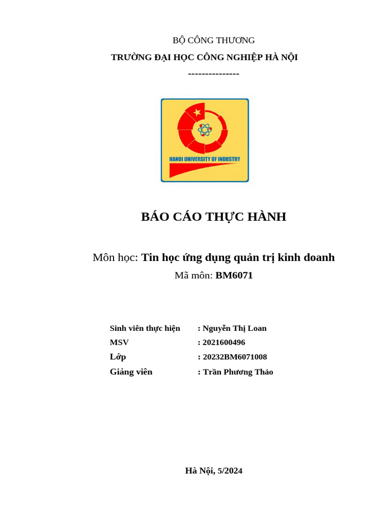Báo Cáo Tin NG D NG | PDF