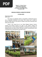 Brigada Eskwela Accomplishment Report 2024 | PDF | Behavior Modification | Learning