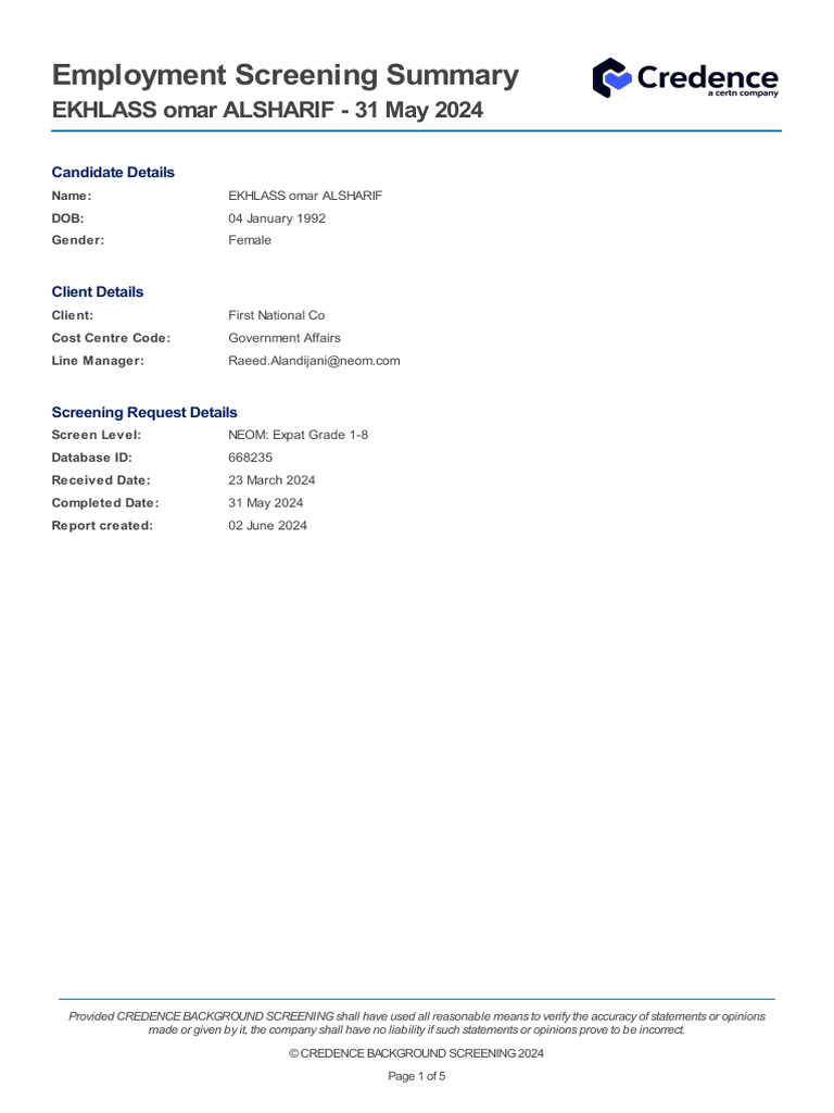 Case Summary Report | PDF