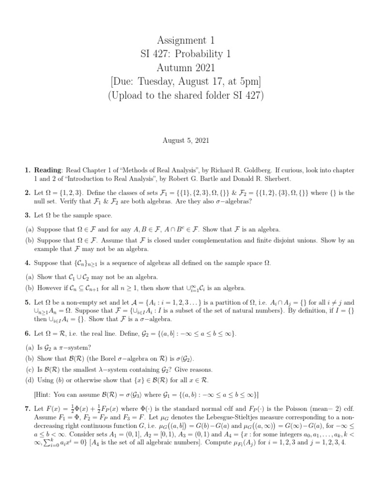 Assignment 1 SI 427 | PDF