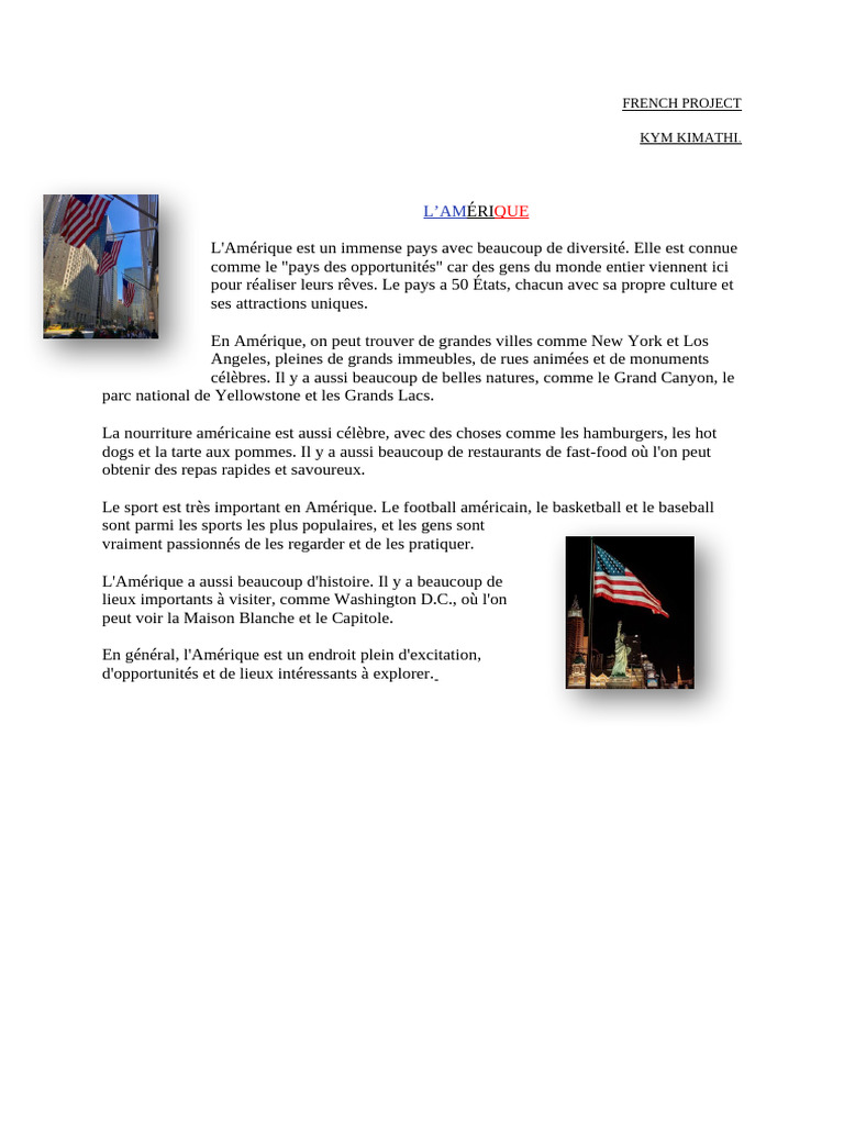 French Project | PDF