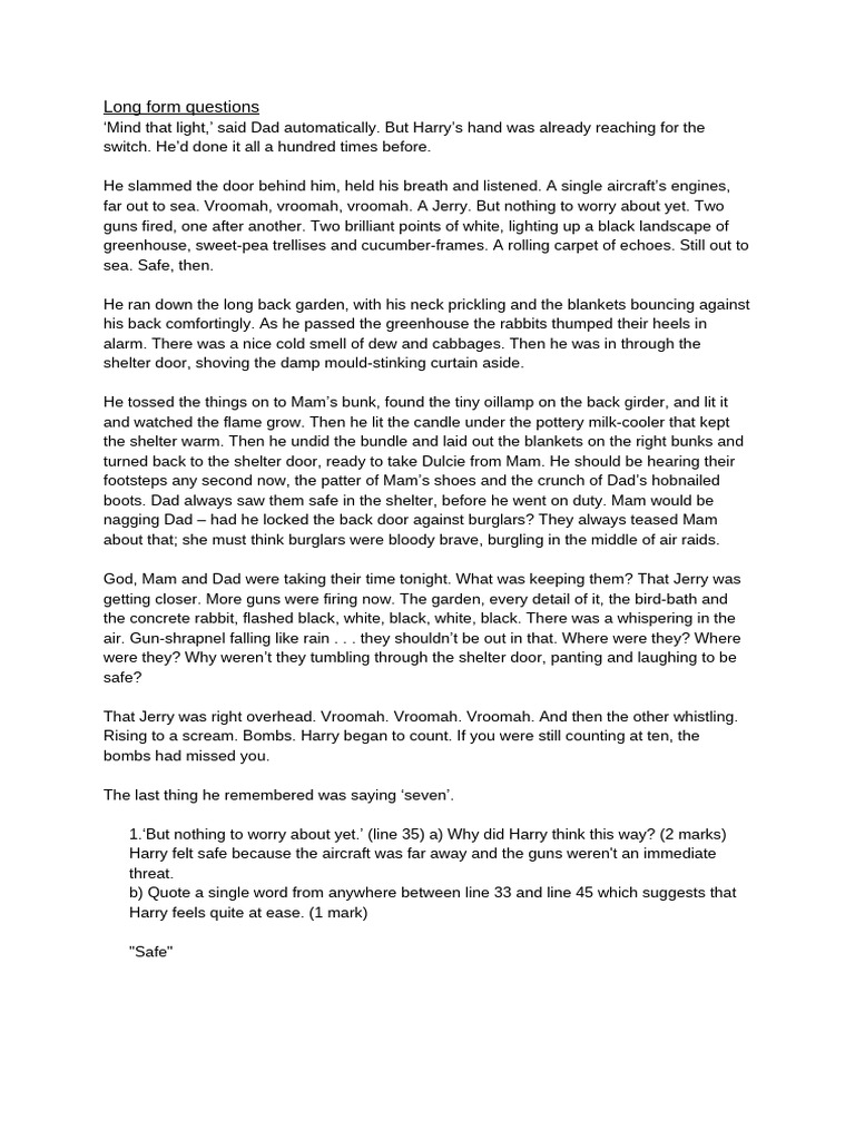 Long Form Questions | PDF