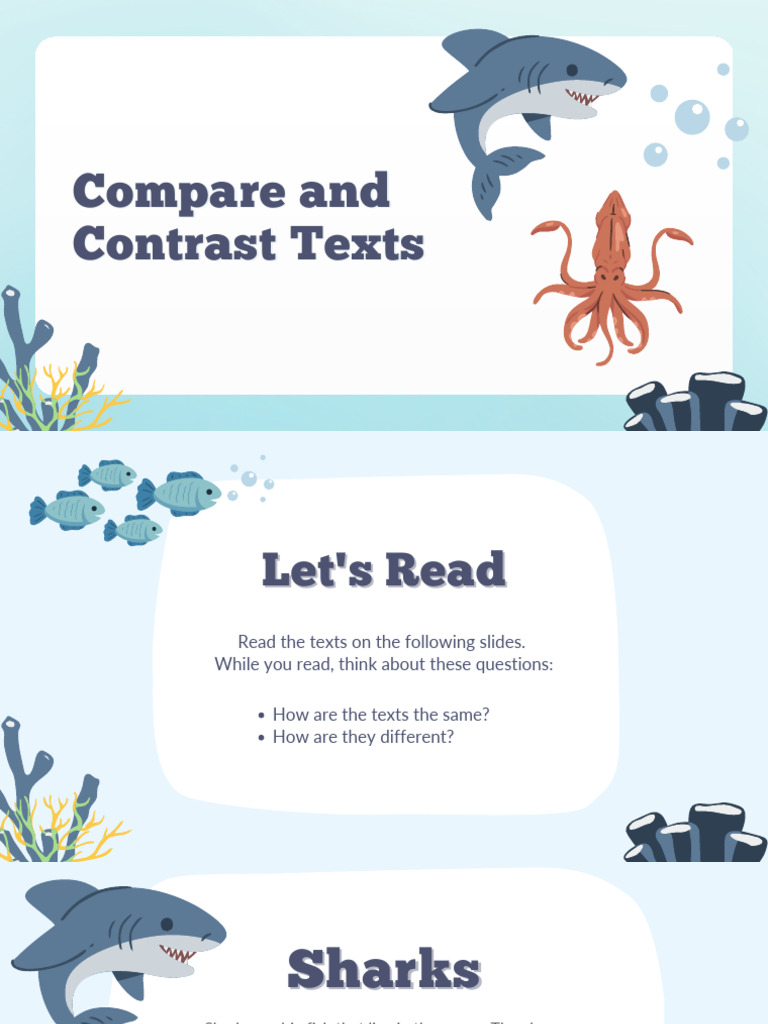 Compare and Contrast Texts Presentation | PDF
