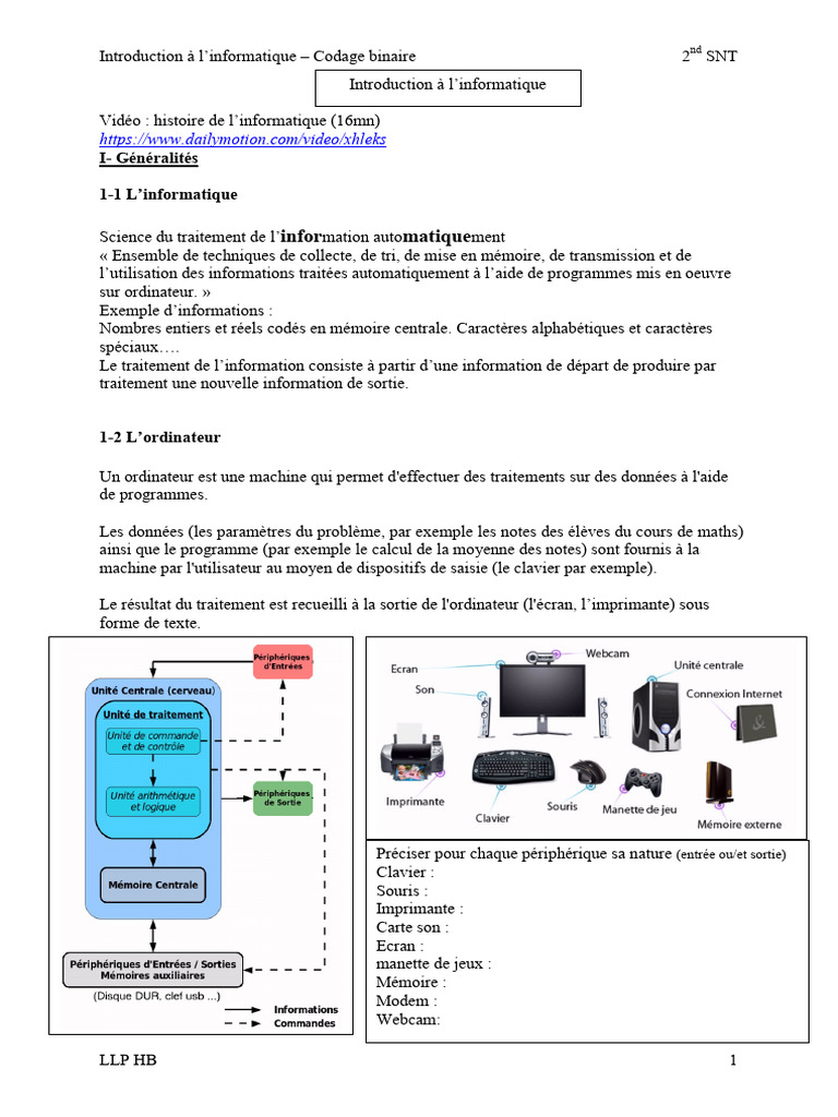 Codage Binaire | PDF