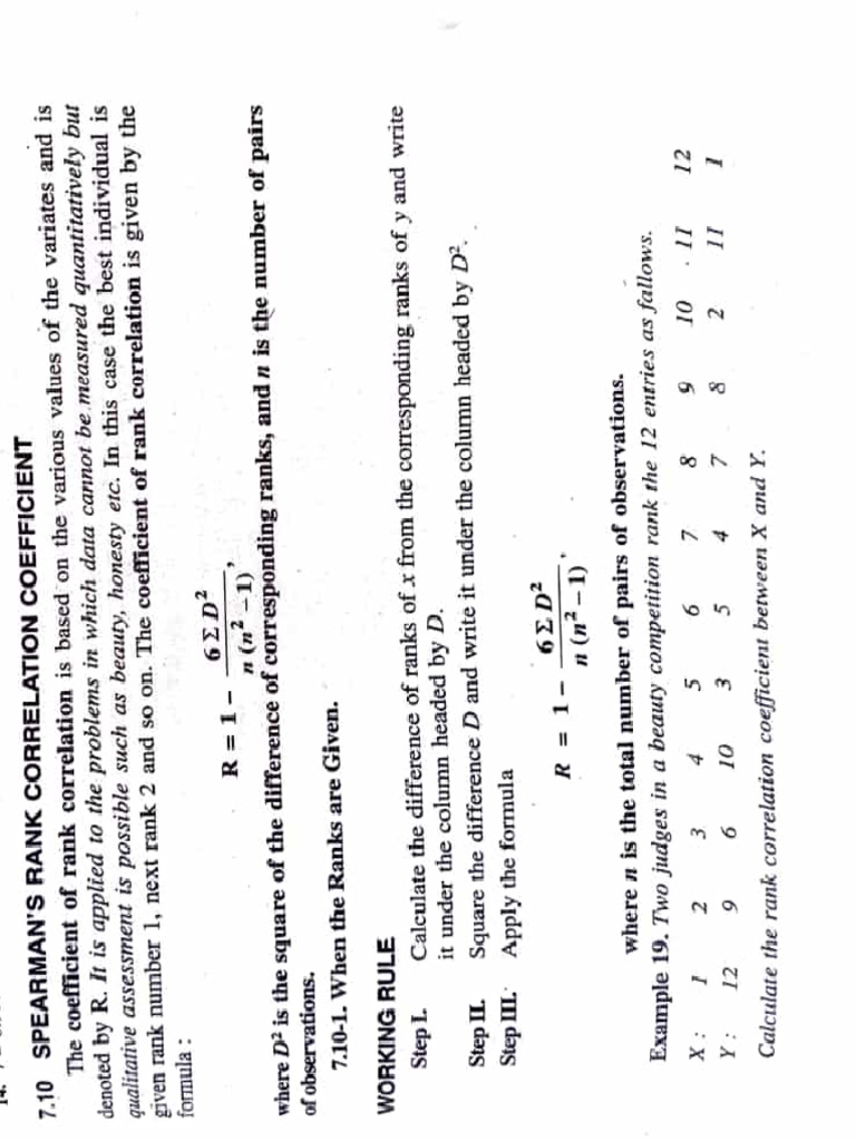 6.a Rank Correlation | PDF | Data Analysis | Applied Mathematics