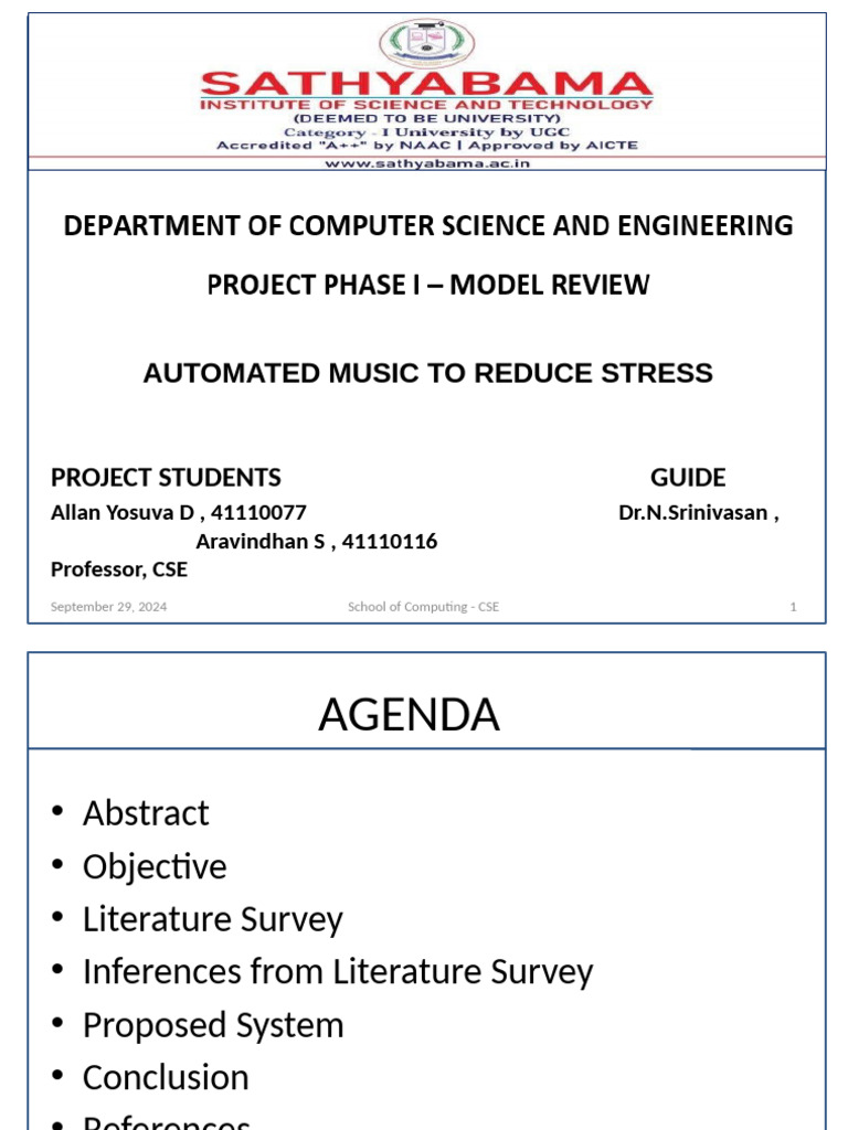 Automated Music To Reduce Stress | PDF