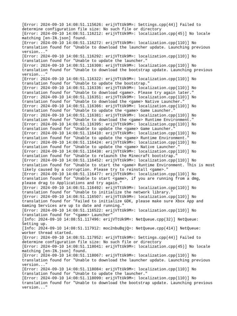 Native Updater Log 0 | PDF