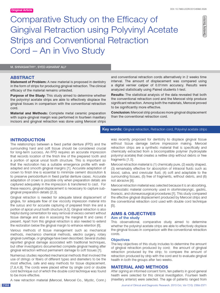 2.gingival Retraction | PDF
