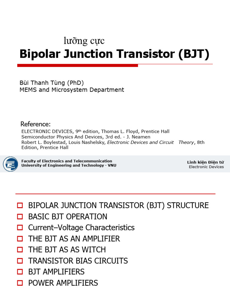 4 Electronic Devices BJT Linh Kien | PDF