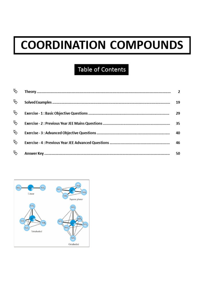 Coordination Compounds | PDF