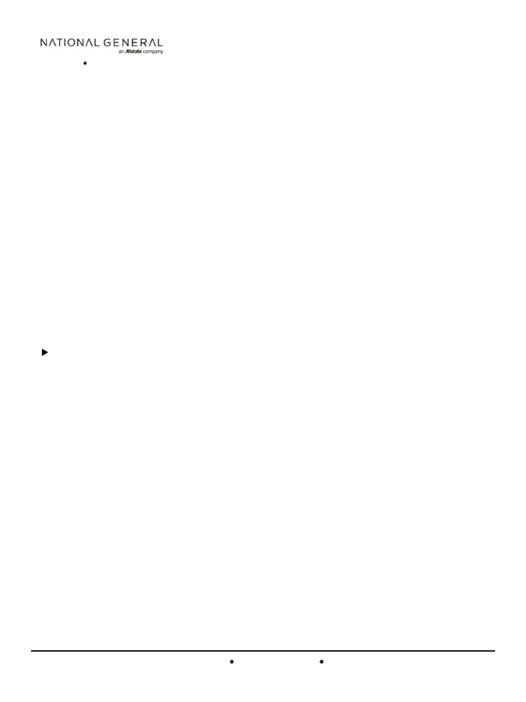 Welcome To National General!: PO Box 3199 Winston Salem, NC 27102-3199 ...