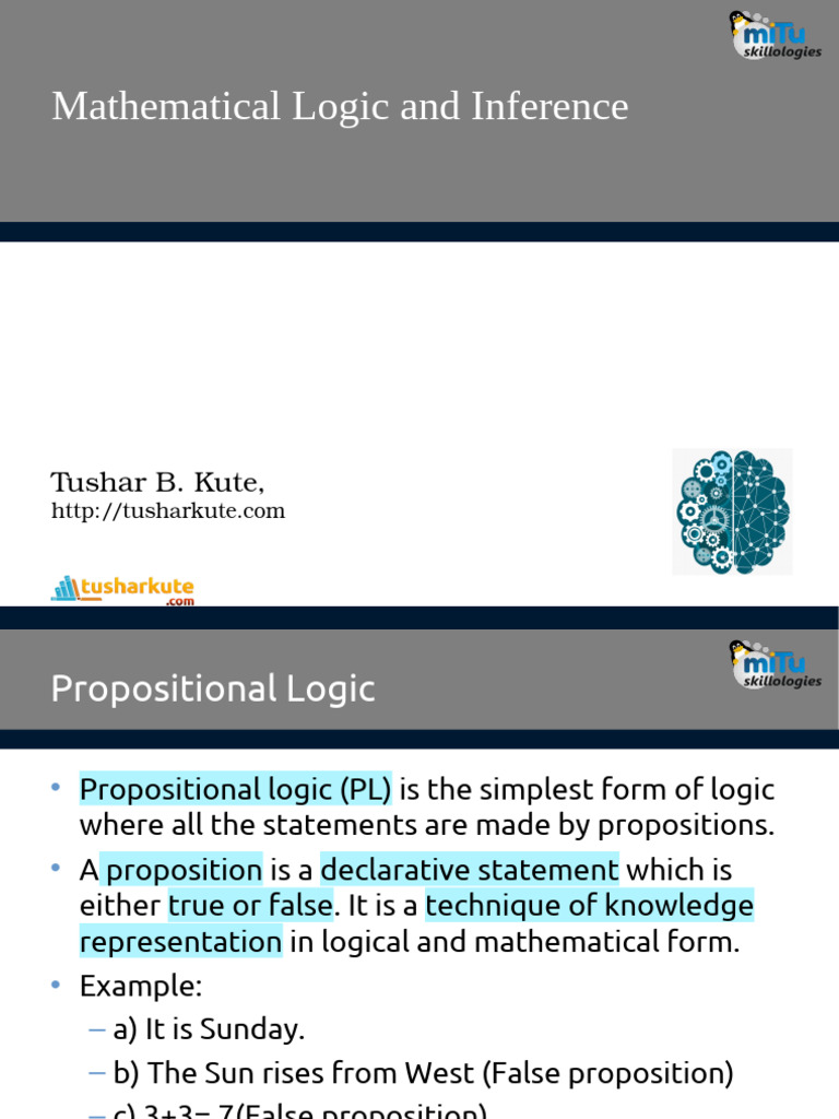 9.-Mathematical-Propositional Logic | PDF