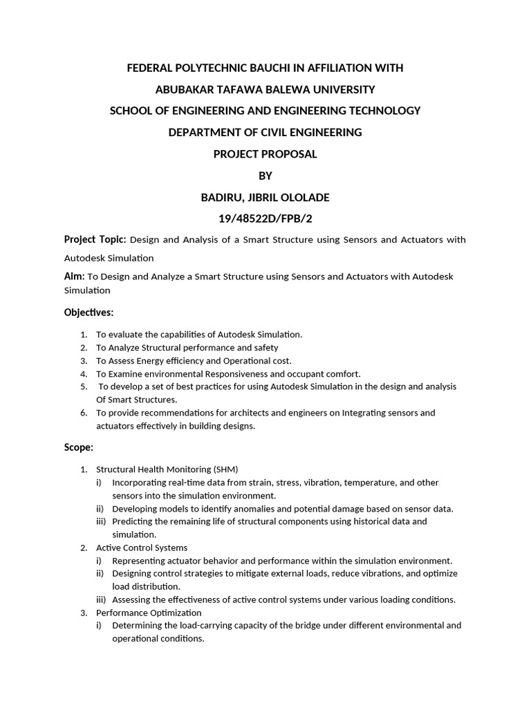 Project Topics For Civil Engineering Students | PDF