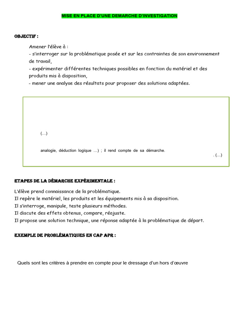 La Demarche Experimentale | PDF