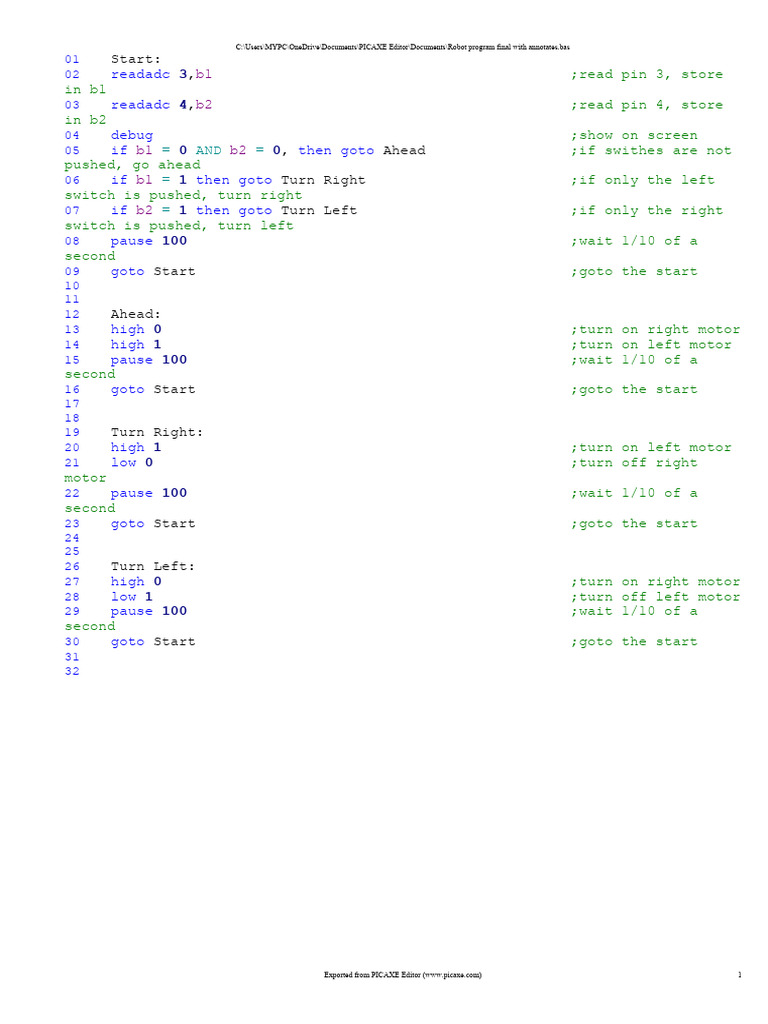Robot Program Final With Annotates | PDF Robot Program Final With Annotates | PDF