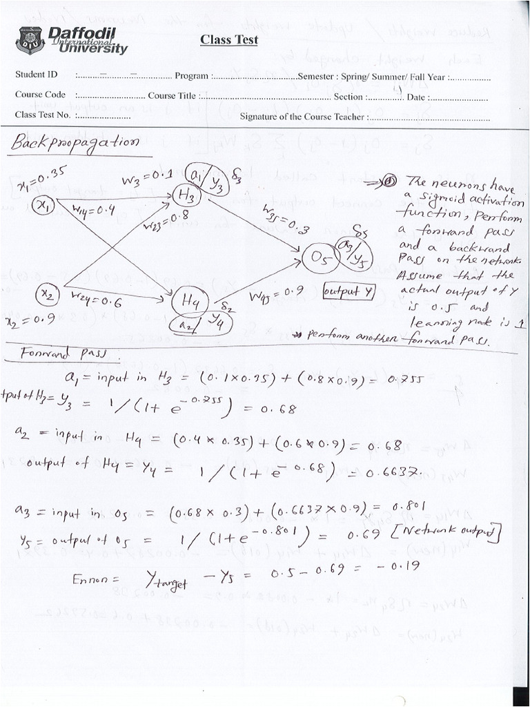 Back Propagation | PDF