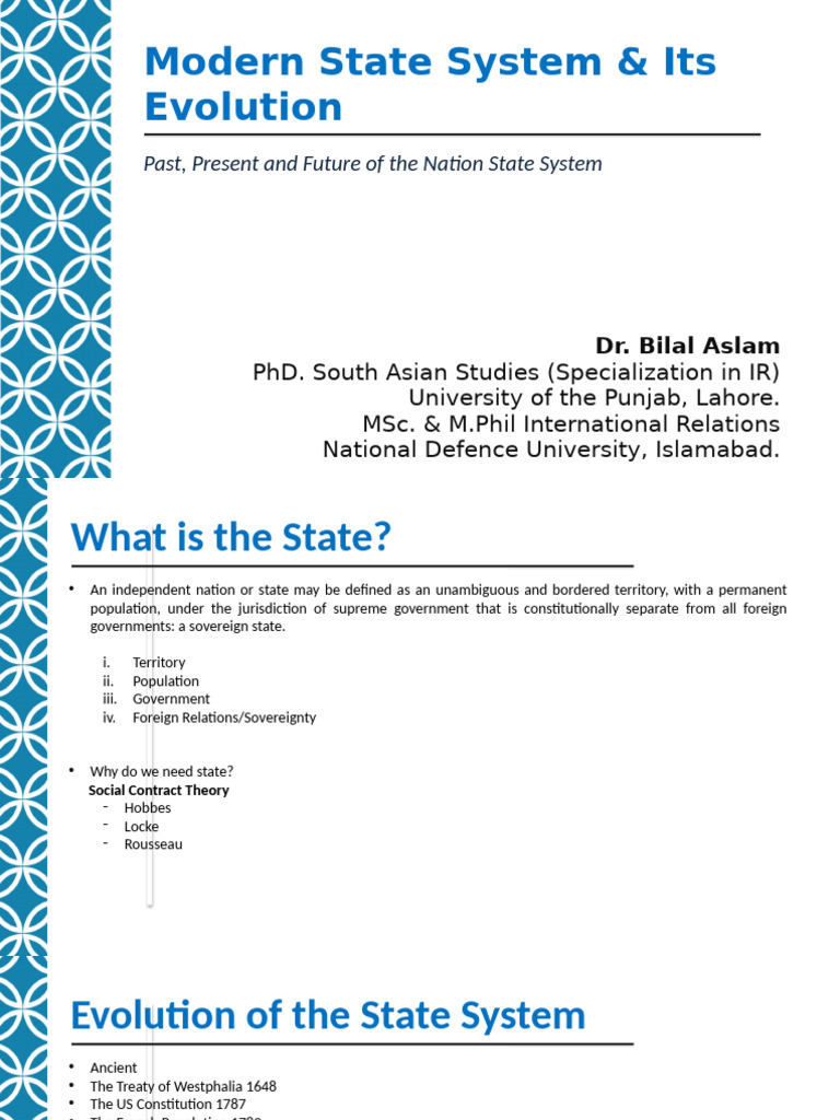 Week 2 - 02 Modern State System & Its Evolution 1648-1914 | PDF ...