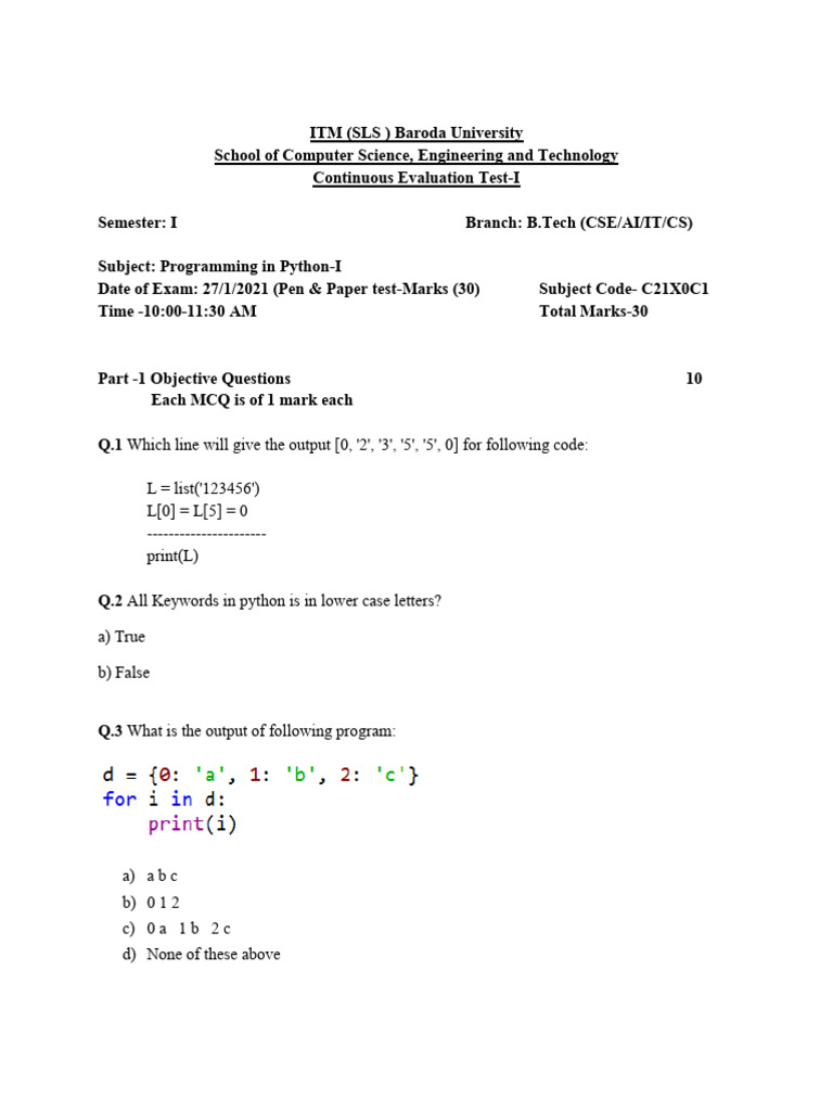 PP1 CET-1 Paper | PDF