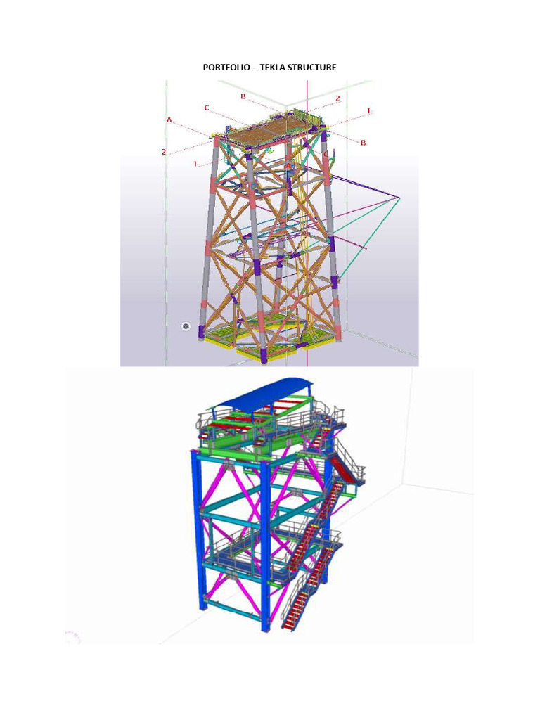 Portfolio Tekla Structure | PDF