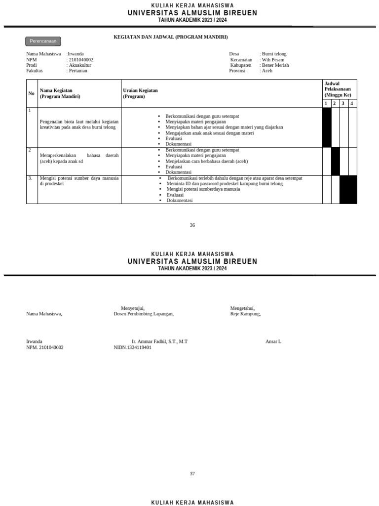 Matriks KKM 2024 85-2 | PDF