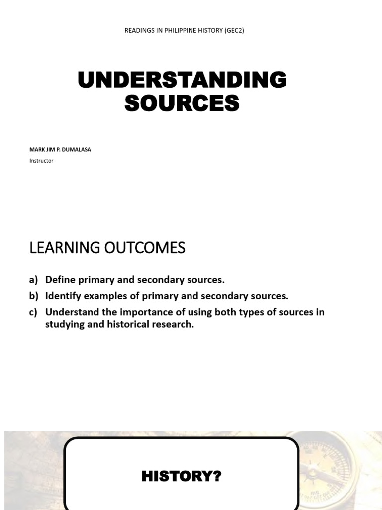 Lesson 2. Primary and Secondary Sources | PDF