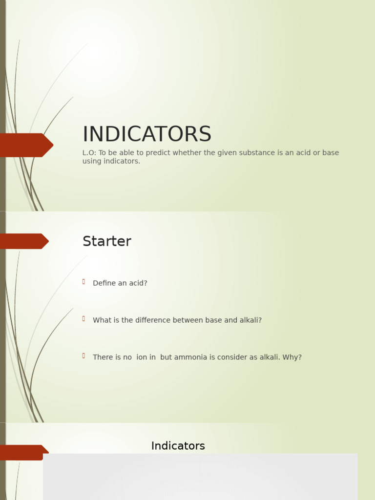 Indicators 1 | PDF
