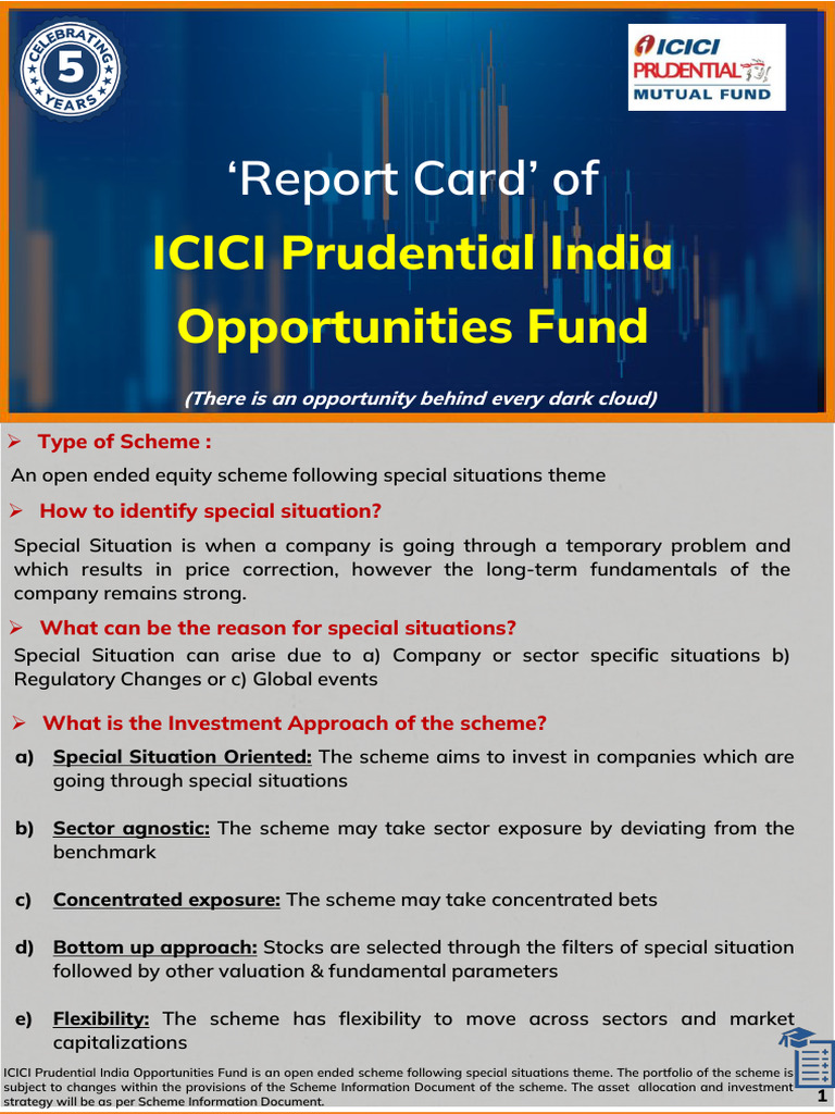 Report Card of ICICI Prudential India Opportunities Fund | PDF