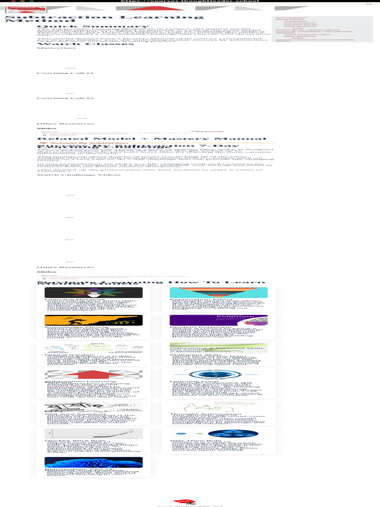 Subtraction Learning Method | PDF