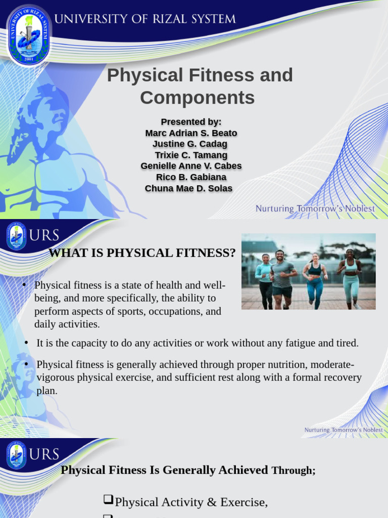 Physical Fitness and Components PPT Group 2 | PDF