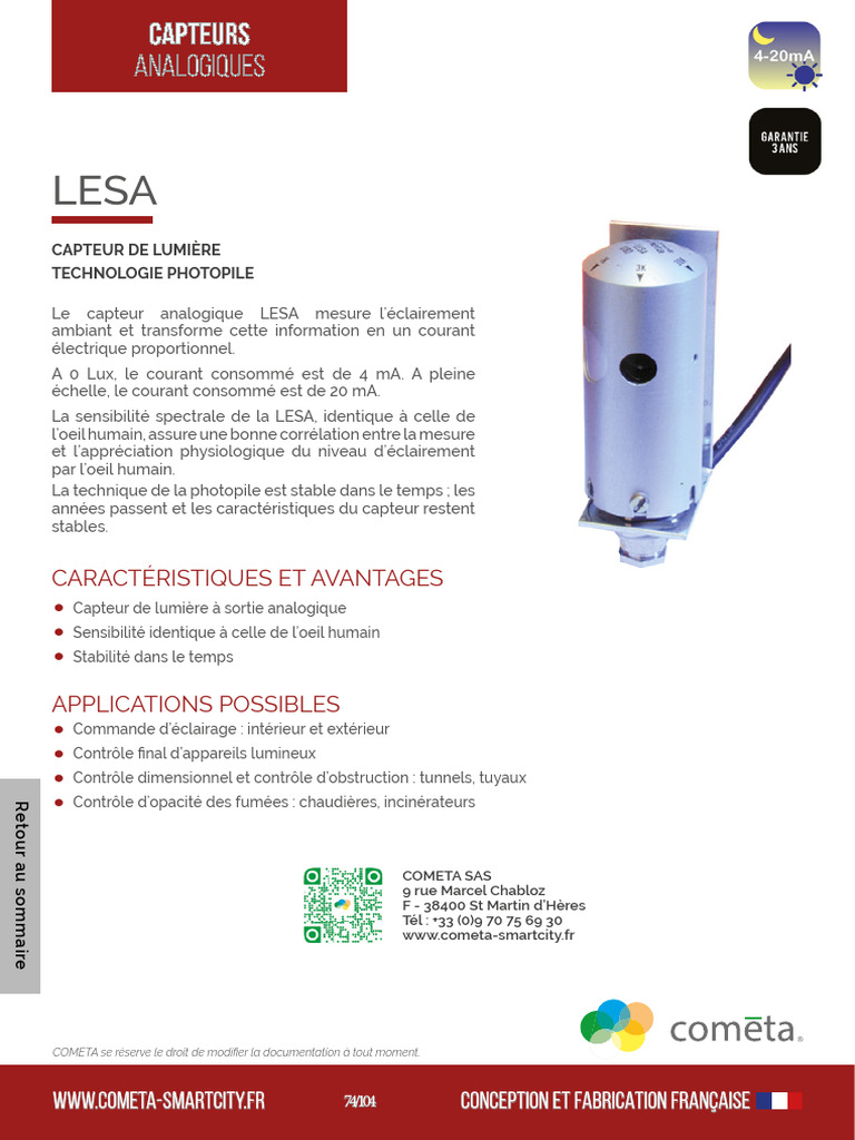 Fiche Technique Lesa | PDF